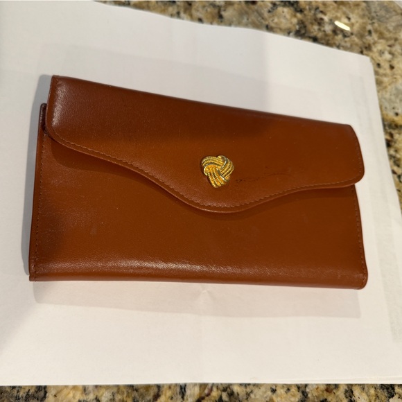 Princess Gardner | Bags | Princess Gardner Brown Leather Wallet With ...